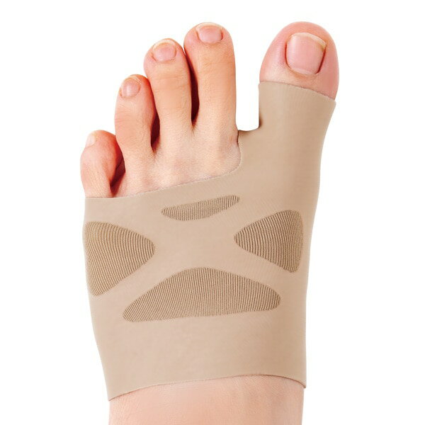 素足のような感覚で自然と足指を開く 外反母趾や足のツラさにお困りの方に●肌着素材でやわらかく伸縮性があるので履きやすい。【パワークロスライン】親指をしっかりと外側に開きます。【足裏パッドつき】横アーチを正常な位置に戻します。スペック●素材／...