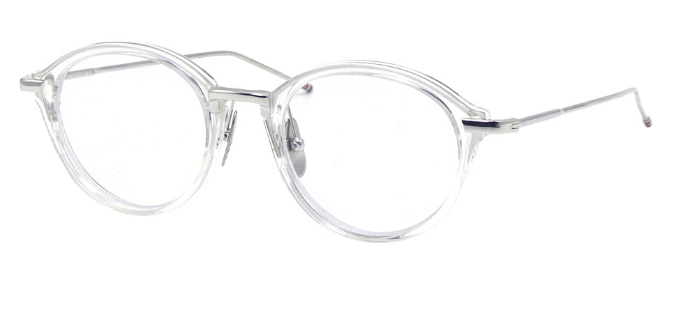 【★商品名★】 THOM BROWNE（トムブラウン） UEO011A-000-49 （clear / silver） （旧品番・TB-011A-49） サイズ 片レンズ横幅　49mm 片レンズ縦幅　42mm ブリッジ幅　21mm テンプル...