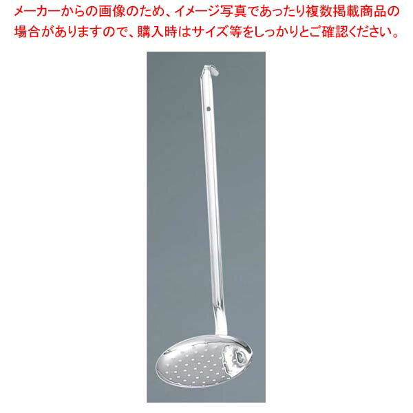 商品の仕様●外寸(mm)：φ95×250 ●重量:105g●材質：18-8ステンレス ■● 皿部外周面に添わせた把手先部と皿部とを、スポット溶接で連結すると共に蝋付けによって両者の隙間を密封したレードルです。充分な強度を備えると共に、食品か...