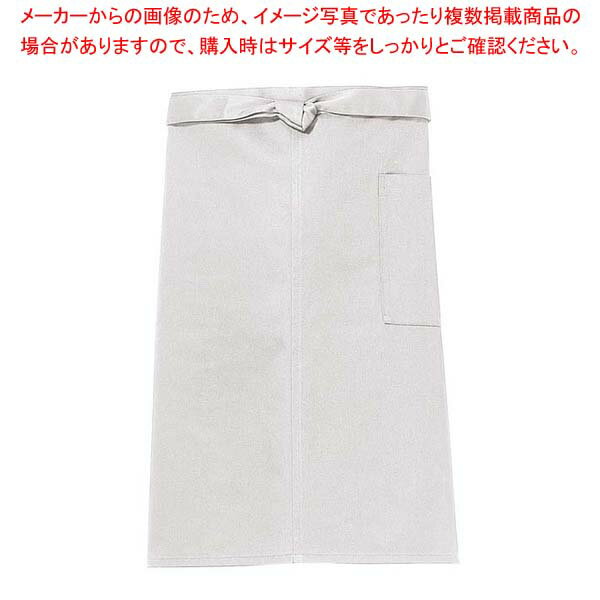 商品の仕様●外寸(mm)：前中心丈：55(cm) ●材質：ポリエステル65% 綿35% ●色：灰色■● サイズフリー● 左前・右後ろポケット※商品画像はイメージです。複数掲載写真も、商品は単品販売です。予めご了承下さい。※商品の外観写真は、...