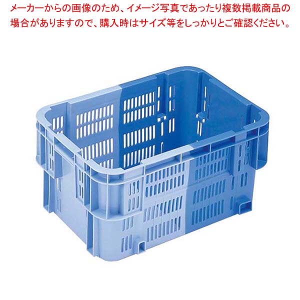 商品の仕様●外寸(mm)：532×370×H260 ●内寸(mm)：486×330×H254 ●重量：1.93kg●容量：39L●材質：ポリプロピレン ■● 色分けにより、方向性を容易に確認でき、空箱時には、ネスティングすることにより収納ス...