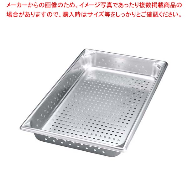 商品の仕様●外寸(mm)：322×263 ●内寸(mm)：深さ：100 穴径：φ6●容量:6.3L●板厚/厚み：0.8●材質：18-6ステンレス ■● 縁を山状にし、角に一段低くした三角形のプレスを施し、歪みを防ぐ為の壁を作り、熱に強い形状...