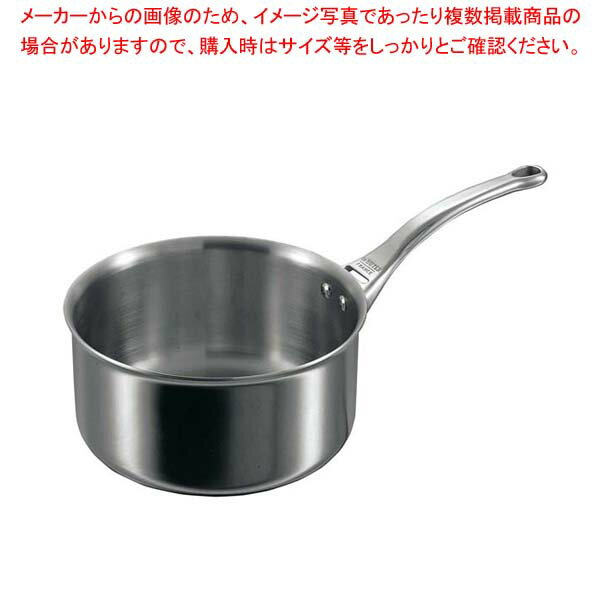 商品の仕様●外寸(mm)：外径：173 底径：133 ●内寸(mm)：φ160 深さ：90●重量:1kg●容量:1.8L●板厚/厚み：2.3●材質：ステンレス アルミニウム ●電磁調理器：200V■● ステンレスとアルミニウムの7層鋼、抜群...