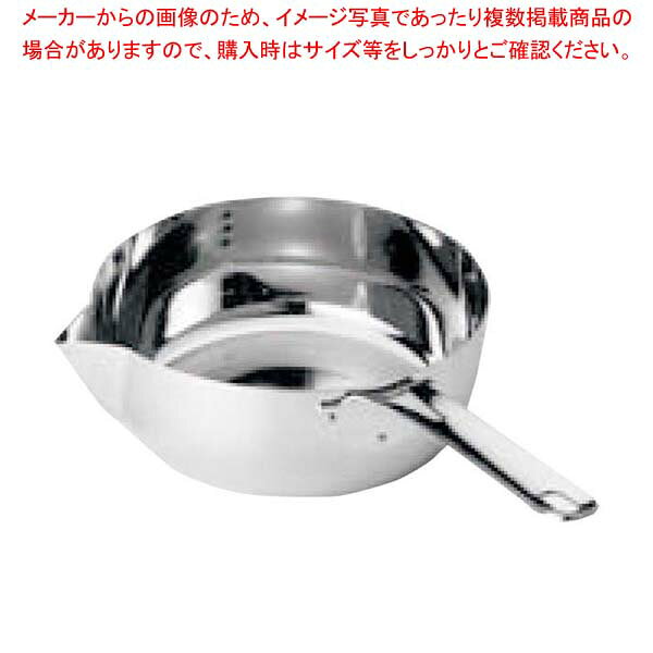商品の仕様●外寸(mm)：φ232(ハンドル含まず) 底径：145 ●内寸(mm)：20cm 深さ：80●重量:0.7kg●容量:2.3L●板厚/厚み：1.2●材質：18-0ステンレス ●電磁調理器：200V■● 200V電磁調理器は非常に...