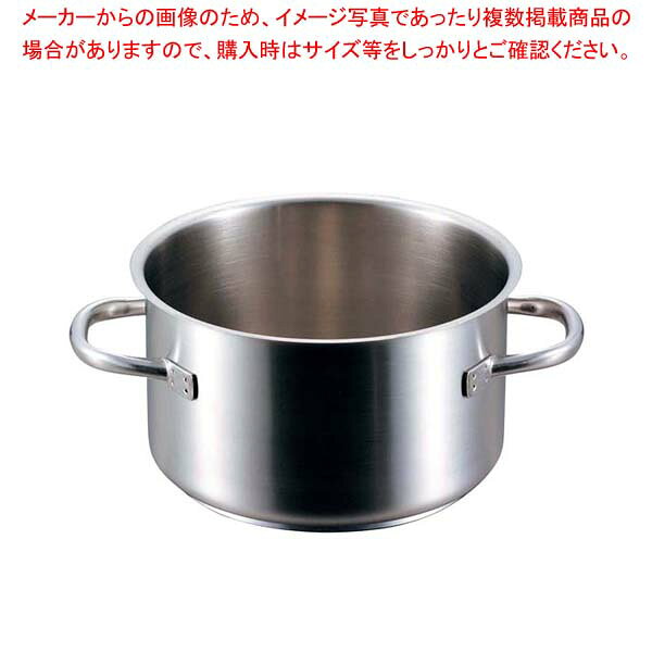 商品の仕様●外寸(mm)：φ418 底径：370 底厚：6.8●内寸(mm)：φ400 深さ：240●重量:6.3kg●容量:30.1L●材質：18-10ステンレス アルミニウム ●電磁調理器：200V■● 人間工学的に作られた空洞ハンドル...