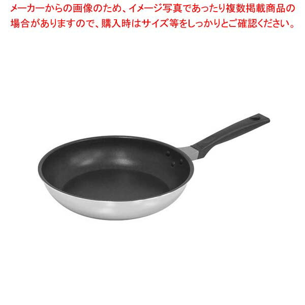 商品の仕様●外寸(mm)：φ276(柄含まず) ●内寸(mm)：φ260 深さ：55●重量:0.9kg●板厚/厚み：2.6●材質：本体：18-0ステンレス(内面アルミニウム合金・テフロンプラチナ加工) ハンドル：フェノール樹脂 ●電磁調理器...