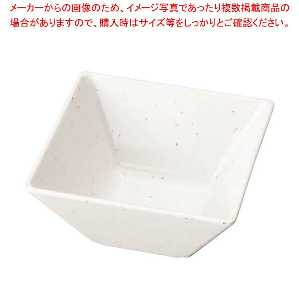 商品の仕様●外寸(mm)：103 103 52●重量:83g●容量:230ml●材質：メラミン樹脂 ●洗浄機：○●耐熱・耐冷温度：120℃●製造国：日本■● おしゃれなお通しや、前菜に便利。● 角型の小鉢は使いやすく、お料理をおしゃれに演出...
