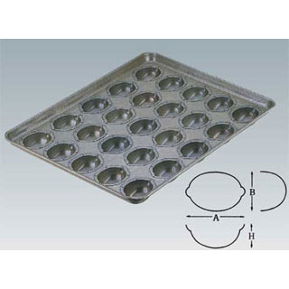 商品の仕様●材質：ブリキにシリコン加工●サイズ：外寸（mm） 高さ（mm） 単品内寸（mm） 545×395×58 A78×B54×H33●頁：0024●品番：03※商品画像はイメージです。複数掲載写真も、商品は単品販売です。予めご了承下さ...