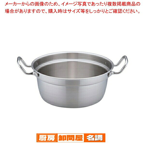 商品の仕様●サイズ：外径×深さ(mm)377×165●板厚(mm)：2●底径(mm)：255●質量(kg)：3●容量(L)：14.0●トリノシリーズ[IH](ステンレス三層鋼 業務用電磁調理器対応鍋)パワー入力、熱伝導、熱効率にすぐれた材質...