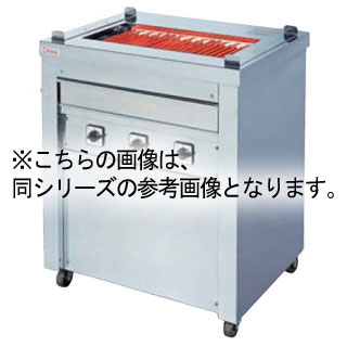 商品の仕様●電気容量3φ200V：15.0kw●定格最大電流 (A)：43.3●接続法リード線2m付：直結●火床寸法(mm)：前幅690×奥行300●外形寸法(mm)：前幅890×奥行580×高さ850●製品重量(kg)：240※商品画像は...