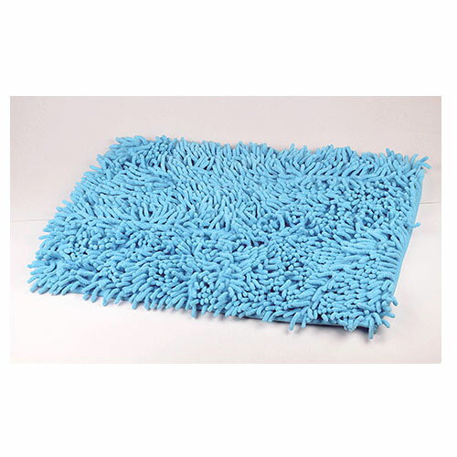 ふかふかのバスマットです。ブルー。抜群の吸水力で、とっても快適！踏み心地良く、ふわふわで気持ち良い肌触り★裏面滑り止め加工が施してあるので、滑りやすい水回りでも安心してお使い頂けます。商品の仕様●ふかふか快適！吸水バスマット●抜群の吸水性●...