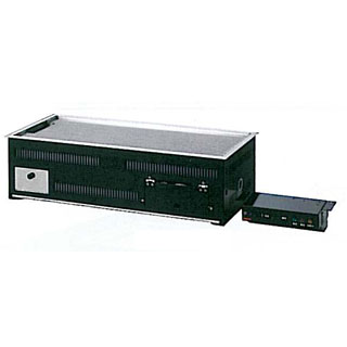 ●鉄板寸法:W600mm×D250mm×H6mm●電源:単相200V●コントロールBOX:1回路●電気消費量:1kW/h●店内に嫌なニオイがこもらなく、空気がクリーン！●熱効率が良いため、空調及び光熱費の節約。●燃焼と保温(120℃)の切り...