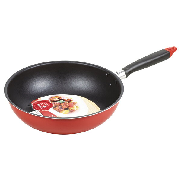 IH対応のいため鍋です。内面はフッ素樹脂加工だからこびりつきにくくお手入れ簡単です。少しの油で調理可能だからヘルシー★ガス火はもちろんIHクッキングヒーターやハロゲンヒーターなどオール熱源に対応しています。商品の仕様●製品サイズ(mm)：全...