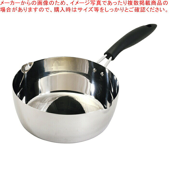商品の仕様●入数：12●製品サイズ（mm）：全長420×幅235×120●重量（g）：679●板厚(mm）：1.0●容量（L）：3.0L●材質：本体：ステンレス鋼（クロム14％）取っ手：フェノール樹脂（耐熱温度150℃）●その他：鍋の深さ：...