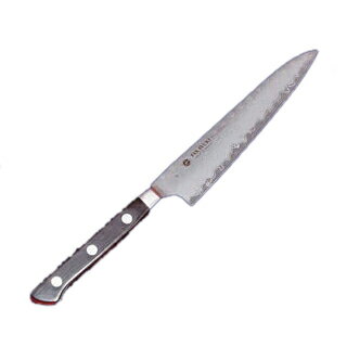●商品名:堺孝行 ダマスカス ペテナイフ 15cm●刃渡:150mm●ブレード:63層ダマスカス●刃芯:特殊合金鋼●63層のダマスカス鋼に硬質の特殊合金鋼を割り込ませました。※刃物類の金属製品は水洗いをした後、濡れたままで放置すると錆や水ア...