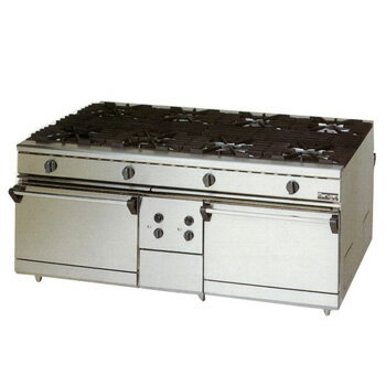 商品の仕様●外形寸法(間口×奥行×高さmm)：1800×1200×800●トップバーナー数：φ190/8●オーブン数：2●ガス消費量：LPガス153.5kW 11.0kg/h●ガス接続口：25A×2●両面式※商品画像はイメージです。複数掲載...