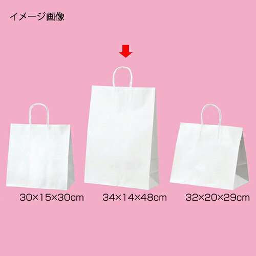 手提げ紙袋です。34×14×48cm、200枚入り。大容量だから業務用におすすめです。無地でシンプルだから様々なシーンでお使いいただけます。丈夫なPPひもだから安心です。プレゼントや贈り物にも最適です。商品の仕様●安心の品質と充実の品揃え●...