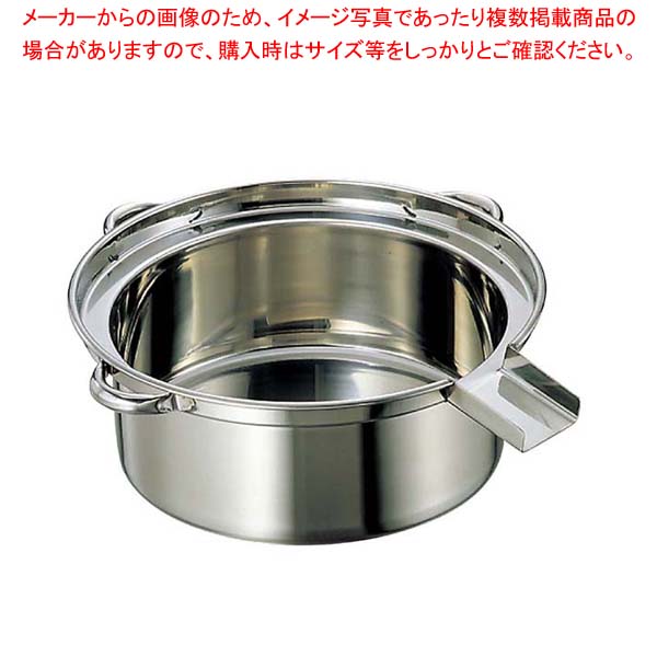 商品の仕様●内寸(mm)：φ500 深さ：185●重量:3.3kg●容量:19L●材質：18-8ステンレス※商品画像はイメージです。複数掲載写真も、商品は単品販売です。予めご了承下さい。※商品の外観写真は、製造時期により、実物とは細部が異な...
