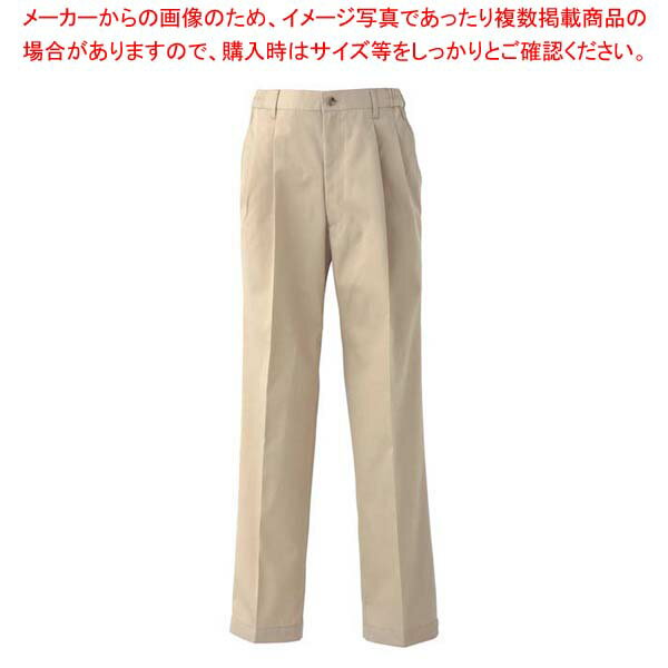 商品の仕様●外寸(mm)：ウエスト74×ヒップ100×股上27×股下72(cm) ●材質：ツイル ポリエステル65% 綿35% ●色：ベージュ■● ツータック、腰脇ゴム入り※商品画像はイメージです。複数掲載写真も、商品は単品販売です。予めご...