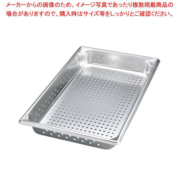 商品の仕様●外寸(mm)：530×327 ●内寸(mm)：深さ：100 穴径：φ6●容量:13.3L●板厚/厚み：0.8●材質：18-6ステンレス ■● 縁を山状にし、角に一段低くした三角形のプレスを施し、歪みを防ぐ為の壁を作り、熱に強い形...