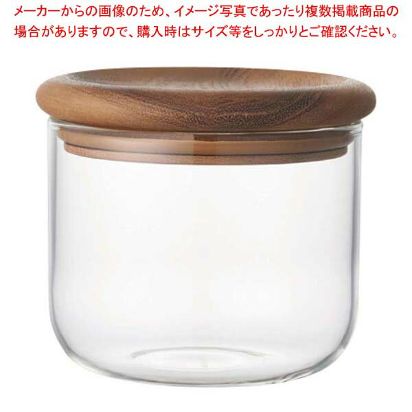 商品の仕様●外寸(mm)：φ110×H95 ●容量:450ml●材質：耐熱ガラス シリコン アカシア(オイル仕上げ) ■● 蓋はシリコンパッキン付きで密閉性が高く、コーヒー豆や茶葉を保存するのに適しています。スタッキング可能。※商品画像はイ...