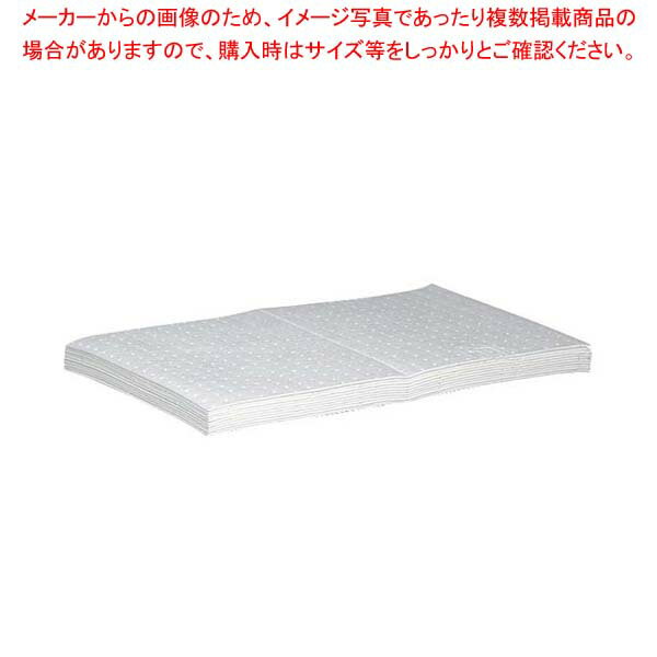 商品の仕様●外寸(mm)：380×510 ●材質：ポリプロピレン100％ ■● 吸収量：約658ml／枚● 水は吸収せず、油のみを吸収するマットです。● 油分の吸収能力、保持性が高いので、グリストラップに浮かべるだけで悪臭の原因となる油分を...