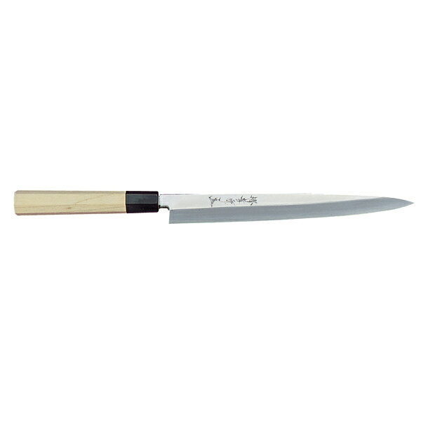 商品の仕様■規格24cm No.04013■刃渡240mm■銀三鋼・水牛八角柄■日本耐蝕性・耐摩耗性に優れた銀三鋼を素材にした和包丁です。※商品画像はイメージです。複数掲載写真も、商品は単品販売です。予めご了承下さい。※商品の外観写真は、製...