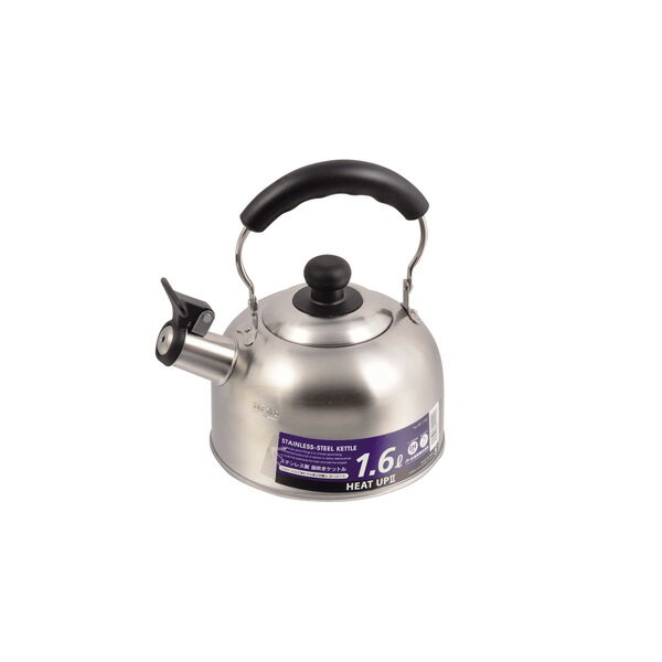 お湯が沸くと笛の音で知らせてくれる、ステンレス製笛吹きケットル(やかん)です。ほっこりまぁるいフォルムでお洒落。丈夫で長持ち、衛生的で人気のある商品です。業務用や家庭用にも使えます。商品の仕様サイズ(mm)：幅200×奥行160×高さ210...