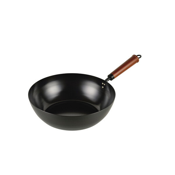 鉄製、オール熱源対応いため鍋です。 強火で一気に調理できます。手持ち部分が木製で持ちやすい。丈夫で長持ち、衛生的で人気商品です。家庭用にオススメです。商品の仕様サイズ(mm)：全長485×幅305×高さ140重量：1214g板厚：1.5材質...
