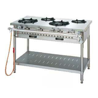 【タニコー業務用】外形寸法：1800mm×750mm×800mmガス消費量：都市ガス：65.1kw　56000kcalトップバーナーφ190mm×4ガスの接続口径25AJIA認証タニコー(tanico）ガステーブルトップバーナには、16.3...