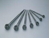 【メーカー特長】 SUPERTOOL ・正逆は表裏を反転持ち換えて使用。 ・ソケットのギヤピッチが粗く早い締付けが可能。 ・安全ロープ取付穴付。