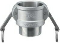 【楽天市場】小澤物産 レバーカップリング OZ-B-SUS-2 (50A) オスネジ型カプラー ステンレス 【当商品のご購入は別途送料1,728円が必ず掛かります】：伝動機 楽天市場店