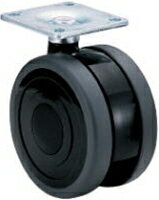 ！商品画像はイメージです！ ※販売価格は、1個売りのお値段となります。 ●許容荷重N(kg)…980(100) ●車輪径…100m/m ●本体…ナイロン ●車輪…エラストマー ●取付方法…プレート式 ●ストッパー機能説明…なし