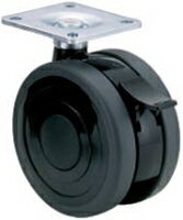 ！商品画像はイメージです！ ※販売価格は、1個売りのお値段となります。 ●許容荷重N(kg)…980(100) ●車輪径…100m/m ●本体…ナイロン ●車輪…エラストマー ●取付方法…プレート式 ●ストッパー機能説明…あり