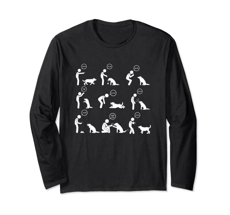 ドッグトレーナーとサービスドッグトレーニング 長袖Tシャツ犬のトレーナーへのプレゼントに最適。 素晴らしいドッグトレーナー 面白いギフトデザイン 犬の訓練授業、犬の敏捷性トレーニング、介助犬の訓練、保護犬の訓練、警察犬の訓練、犬の服従学校で...