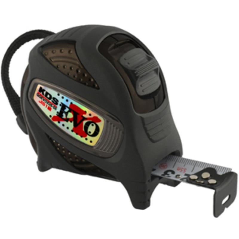 ムラテックKDS ダブルジーEVOエックス25巾5.5m(まさめ) GGEVOX25-55Sテープ巾:25巾長さ:18尺相当5.5m両面目盛耐久爪大型ベルトクリップ付4点鋲材質:テープ:SK材、ケース:ABS樹脂
