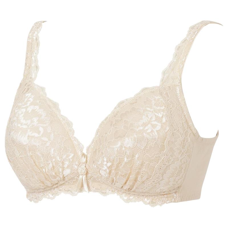 ATSUGI(アツギ) ブラジャー[ラシェール] ふんわり立体カップ ノンワイヤーブラ 綿混 カップ裏アロエ加工 ラッセルストレッチレース 97101ASレディースふんわりカップ肩らくノンワイヤー脇布綿混素材使用4列フックカップ裏アロエ加工...