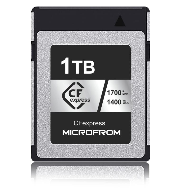 MICROFROM デジタル メモリーカード【CFexpress Type B】高速性能 8K RAW動画記録対応 128GB 256GB 521GB 1TB 3年デジタル一眼カメラでの連続撮影や4K動画に対応最大読み出し速度1550MB/...