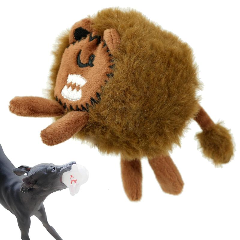 monu（もにゅ）小型犬用おもちゃ 噛む ライオン ぬいぐるみ 一人遊び ストレス解消 5種展開 furfolk犬用嚙むおもちゃ