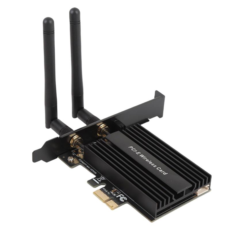 Luocute PCI-EからNGFF M.2 WiFiワイヤレスモジュールwifiワイヤレスBluetoothアダプターカード2つの革新的なテクノロジーであるOFDMAとMu-MimoのPCの遅れを最小限に抑え、ラグを大幅に削減するために...