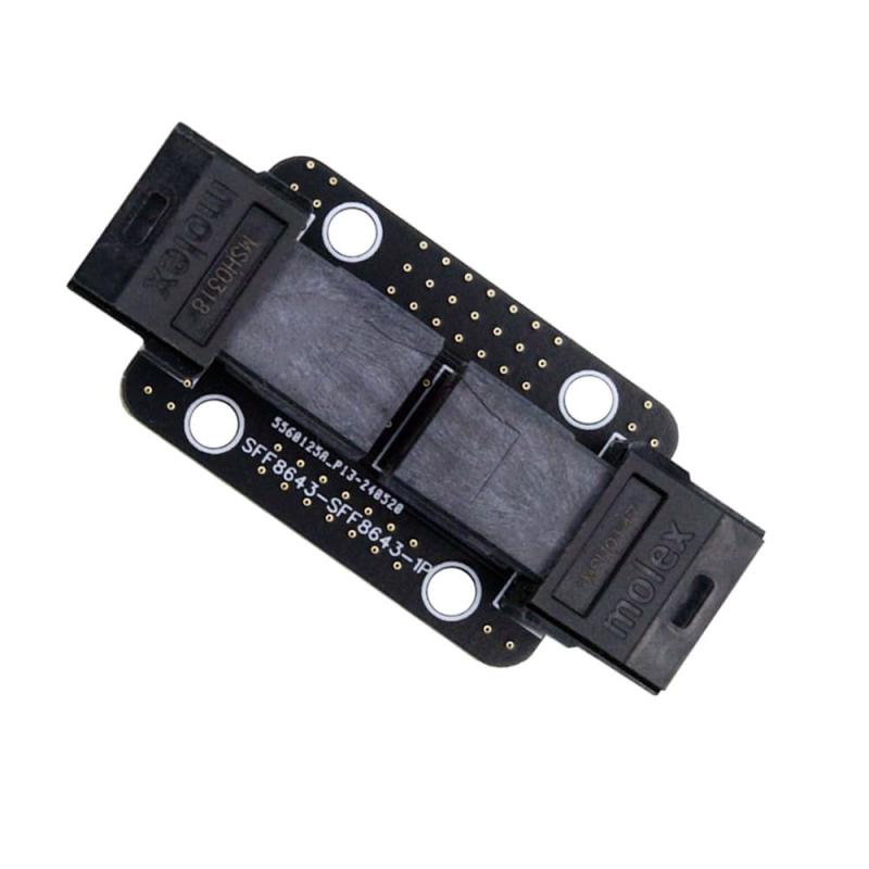 xiwai PCI-Express 4.0 SFF-8643 メス - SFF-8643 メス PCBA カプラ Mini SAS HD アダプタ 内部 - 外部エクステンダ カードこれは、内部 Mini Serial Attached S...