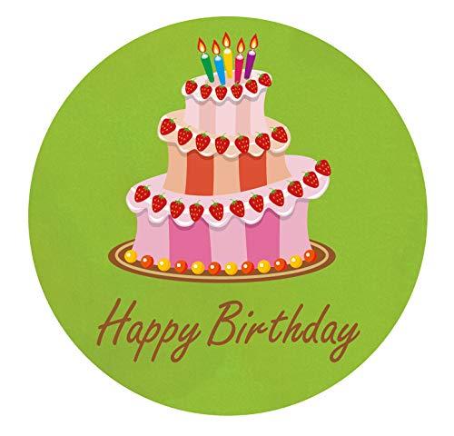 ケーキがおしゃれな お誕生日シール（40枚入）10枚入×4シート k-018 バースデーケーキギフトシールお誕生日ギフトシール100枚入り　1シート10枚×10シート入りサイズ：直径4センチ