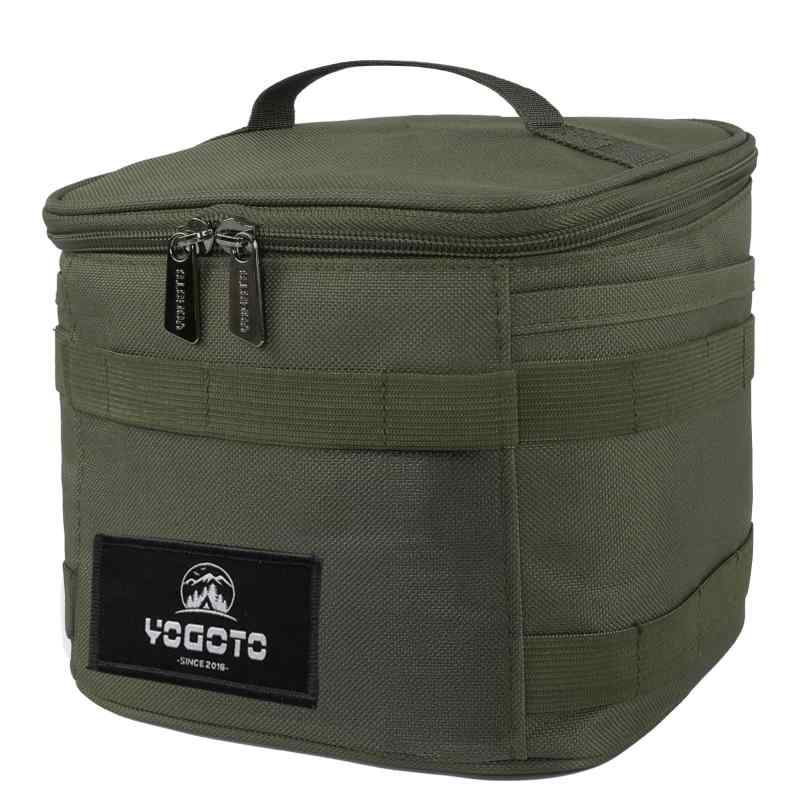 【YOGOTO】 スパイスボックス アウトドア キャンプ BBQ 調味料ケース 仕切付き使用サイズ:約17×16×高17cm　収納サイズ:約20×18×5cm本体質量：約210g　　材質:ポリエステル、ナイロン【整頓】着脱式の仕切り袋付きで...