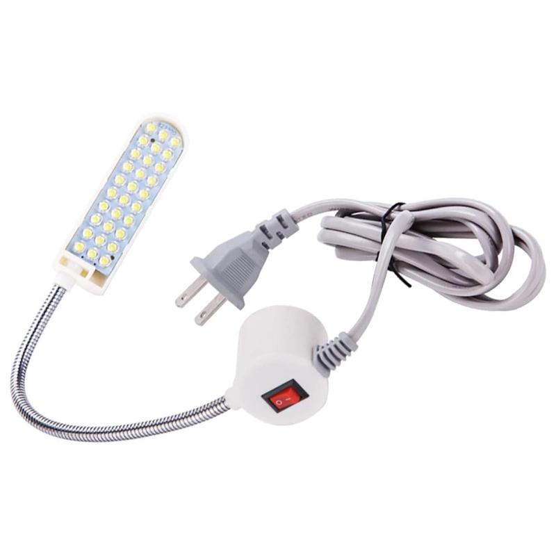 ミシン照明 LEDライト ミシン用 縫製用 作業ライト LED30個 マグネットマウント ベース付き スリップ防止 護眼 360°調整可能優れたLEDビーズ、ストロボや放射のないちらつきのないアンチグレアライトにより、目が疲れることを防ぎま...
