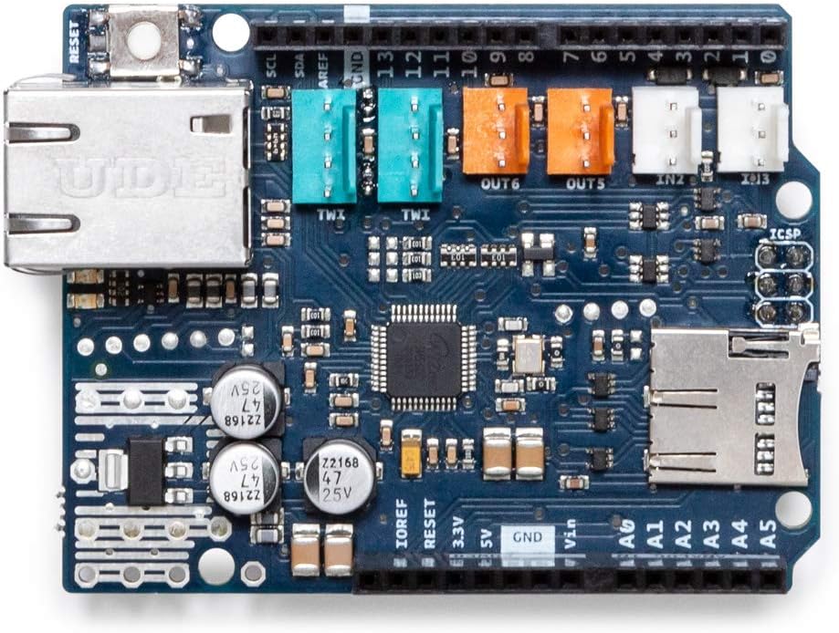 商品情報ブランドArduino製品サイズ／重量サイズ：約2.7 × 2.1インチ（約68.6 × 53.3mm）重量 約50g（ボード単体）スペック商品スペック・イーサネットコントローラー：Wiznet W5500（内蔵32Kバッファ）・通...