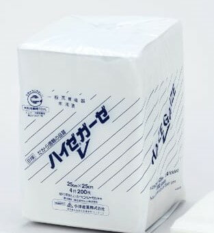 一般医療機器として承認されている医療用不織布ガーゼ。 ●極めて少ない繊維の脱落 ●非常に高い吸収・保液性 ●他の繊維にないなめらかさ 旭化成の国産不織布ベンリーゼを使用。 ハイゼガーゼ製品もすべて国内で生産。 環境負荷が少なく、環境保全に役...