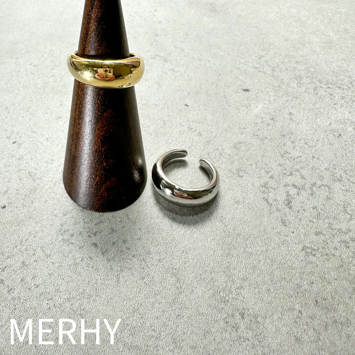 こちらのプレーンリングは使いやすく シンプルかつレイヤードしやすいデザインです!! サイズ 約13号 素材 合金 カラー シルバー ゴールド MERHY merhy メルウィー ring インスタで人気 シンプル 13号 太め ゴツメ 指輪...