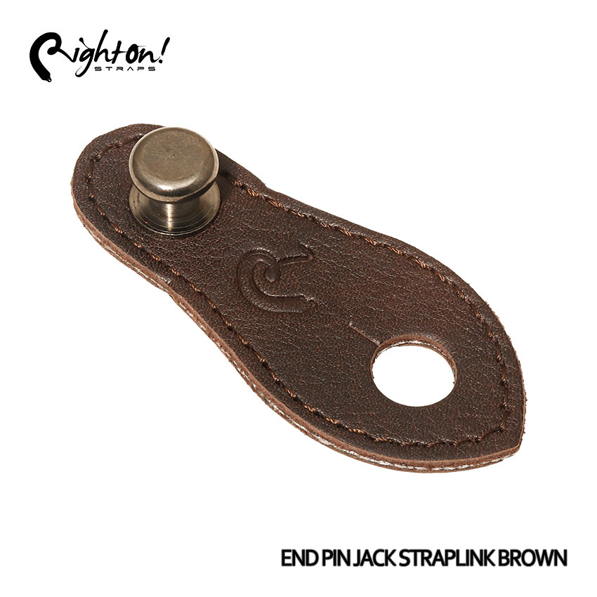 RightOn! STRAPSのエンドピンジャック用ストラップボタン「END PIN JACK STRAPLINK」です。 新たに開発したエンドピン用ストラップリンクです。エンドピンジャックなどの大型のエンドピンにストラップを通す際にお気に...