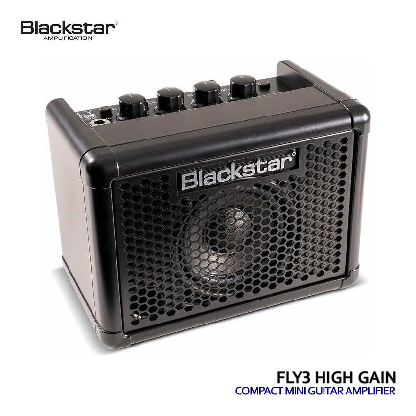ブラックスターのミニアンプ｢FLY3 HIGH GAIN｣です。 メタル、ハードロック、パンクプレイヤー向けに設計されたFly High Gainは、象徴的なBlackstar Flyプラットフォームをよりハイゲインな領域へと拡張したモデル...