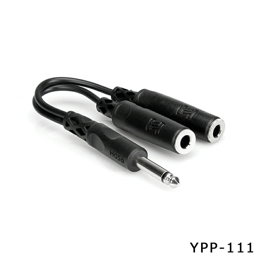 Hosa YPP-111 モノラルフォンオス-モノラルフォンメス×2 Yケーブル Hosa YPP-111 モノラルフォンオス-モノラルフォンメス×2 Yケーブル モノラルフォンオス（1/4” TS）とモノラルフォンメス（1/4” TS）×...